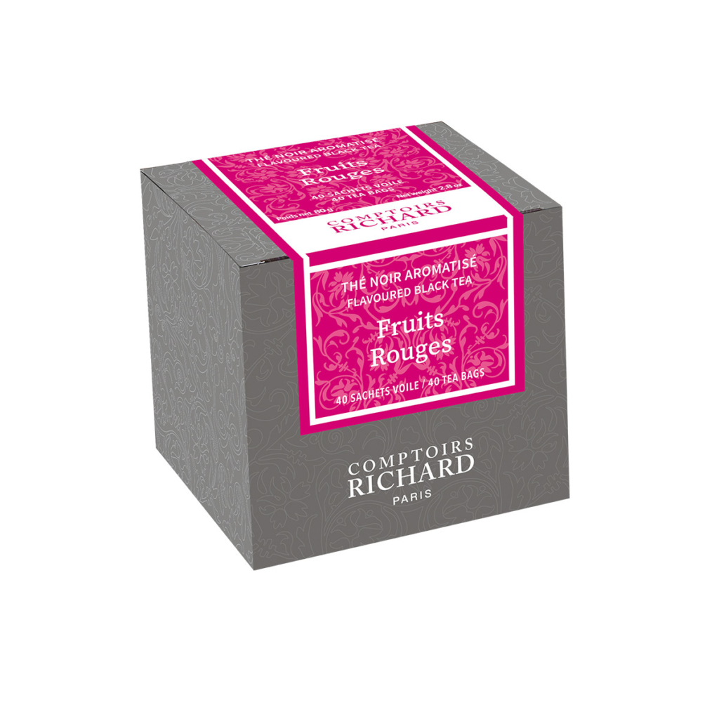 Thé noir Fruits rouges sachets voile x40 – Nova Concept Restauration