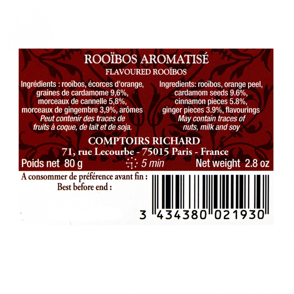 Rooïbos aux épices sachets voile x40 – Nova Concept Restauration
