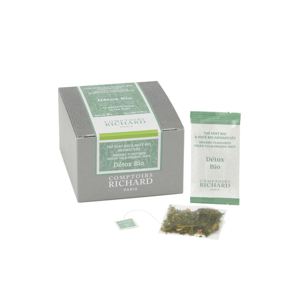 Thé vert Détox maté Bio sachets voile x40 – Nova Concept Restauration